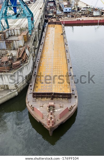 Top View Empty Barge Berth Kyiv Stock Photo 17699104 | Shutterstock