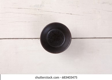 Top View Empty Black Plate Put Stock Photo 683403475 | Shutterstock
