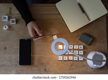 Top View Gemologist Work Table Hand Stock Photo 1759261946 | Shutterstock