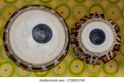 Top View Indian Classical Rhythmic Instrument Stock Photo 1728291745 ...
