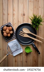 Top View Kitchenware On Table Stock Photo 193274756 | Shutterstock