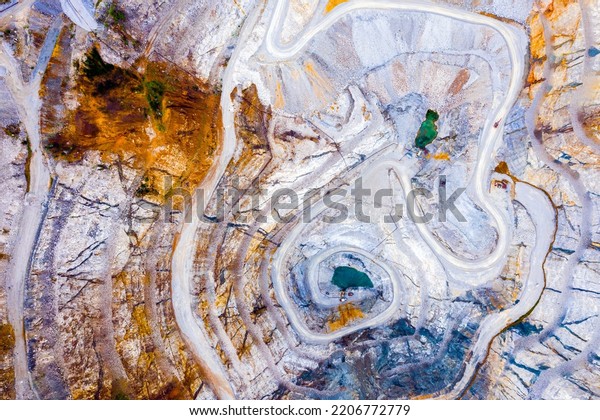 Top View Open Pit Extraction Gold Stock Photo 2206772779 | Shutterstock