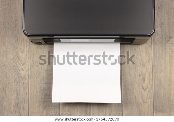 Top View Printer Blank A4 Printed ภาพสต็อก 1754592890 | Shutterstock