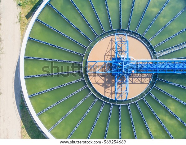 Top View Recirculation Solid Contact Clarifier Stock Photo 569254669 ...