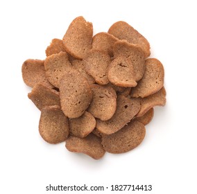 Top View Rye Bread Chips Isolated Stock Photo 1827714413 | Shutterstock