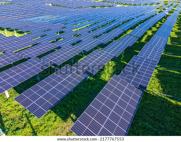 Top View Solar Panels Solar Cell Stock Photo 2177767553 | Shutterstock