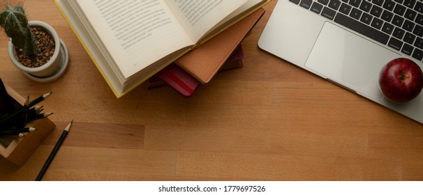 Top View Study Table Copy Space Stock Photo 1779697526 | Shutterstock
