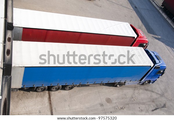 Top View Truck During Loading Stock Photo 97575320 | Shutterstock