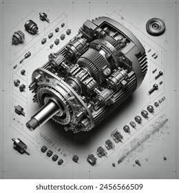 Exploded View Car AI-generated image 2468461817 | Shutterstock