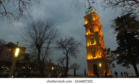 Tophane Clock Tower Dusk Bursa Turkey Stok Fotoğrafı 1232109589 ...