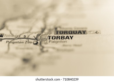 Torbay On Map Stock Photo 710840239 | Shutterstock