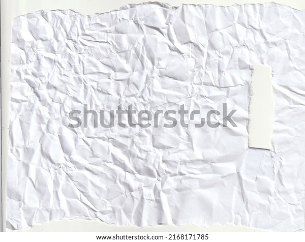 Torn Paper Scanned Using Printer Editing Stock Photo 2168171785 ...