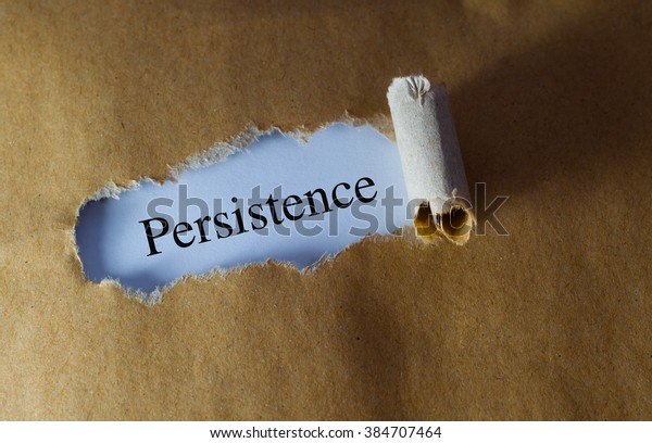 Torn Paper Word Persistence Stock Photo 384707464 | Shutterstock