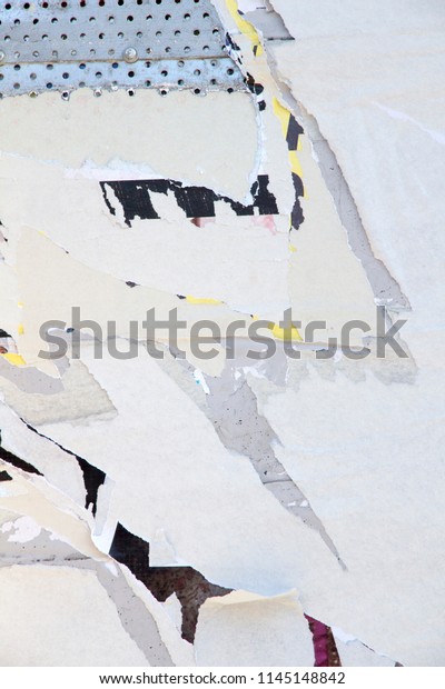 Torn Poster Background Stock Photo 1145148842 | Shutterstock