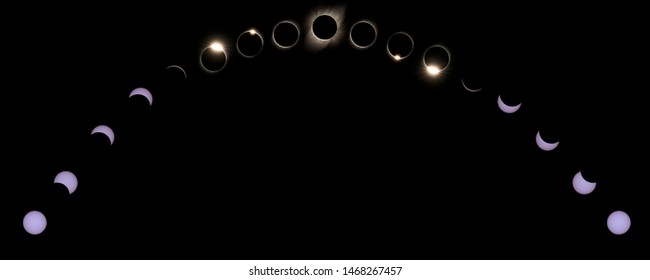 Total Solar Eclipse Sequence Full Sun Stock Photo 1468267457 | Shutterstock