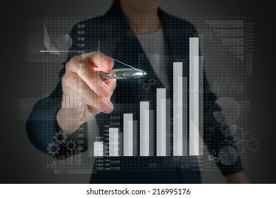 Touch Screen Chart Stock Photo 216995176 | Shutterstock