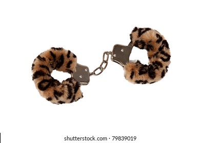 Toy Handcuffs Wrap Leopard Pattern Fabric Stock Photo (Edit Now) 79839019