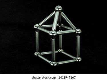 Toy Steel Connector Pyramidshaped Triangular Structure Stock Photo ...