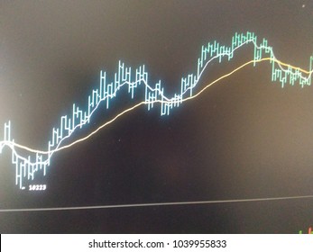 Trading Graph Chart Forex Stock Photo 1039955833 | Shutterstock