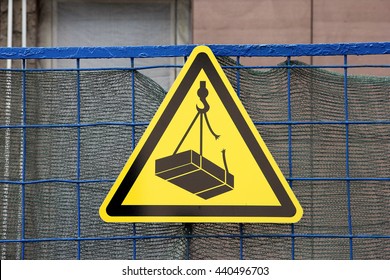 Traffic Construction Yellow Triangular Sign Warning Stock Photo ...