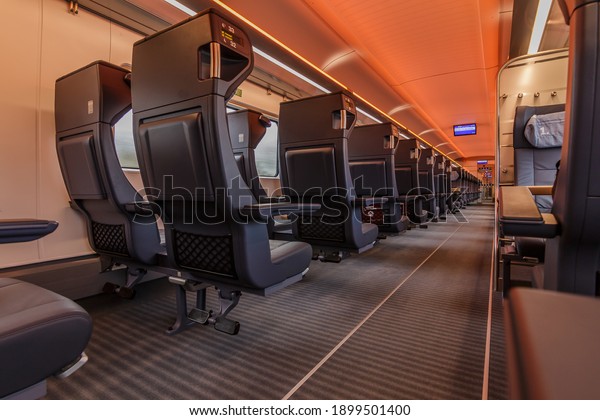 Train Compartment First Class Train German Stock Photo 1899501400 ...