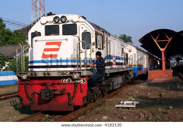 Train Railway Station Java Indonesia Stock Photo 4182130 | Shutterstock