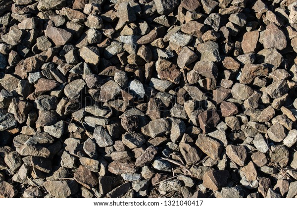 Train Track Pebbles Texture Background Stock Photo (Edit Now) 1321040417