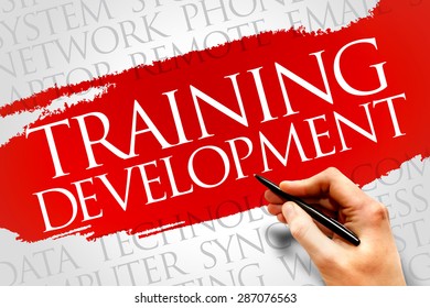 Training Development Word Cloud Concept Foto de stock 287076563 ...