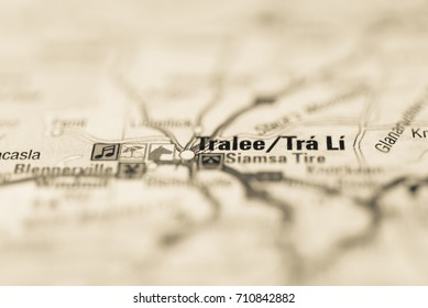 Tralee On Map Stock Photo 710842882 | Shutterstock