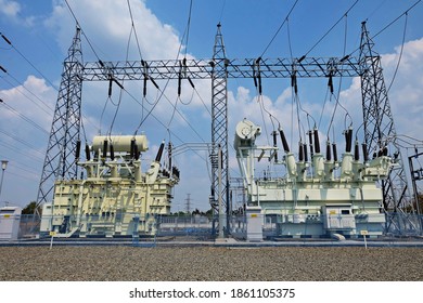 Transformers Inside High Voltage Substations Stock Photo (Edit Now ...