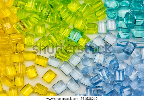 Translucent Plastic Resin Four Different Colors Stock Photo (Edit Now ...
