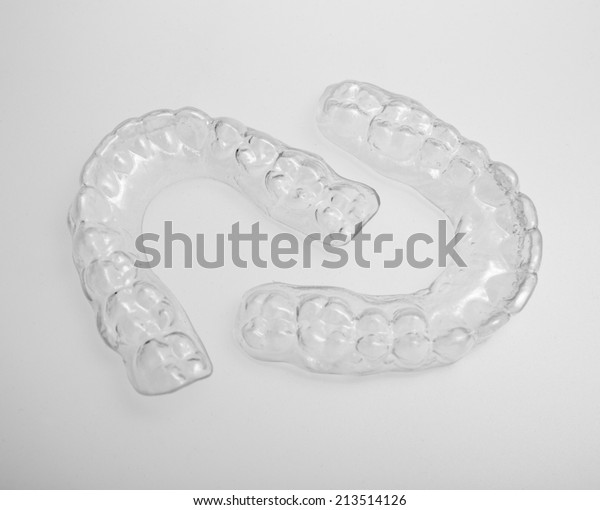 Translucent Upper Lower Essix Retainers On Stock Photo (Edit Now) 213514126