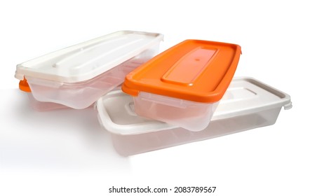 Transparent Empty Kitchen Containers Isolated On Stock Photo 2083789567 ...