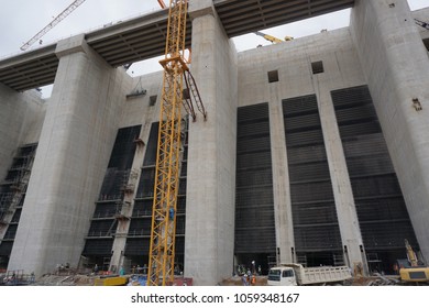 Trash Rack Installation Work Very Large Stock Photo 1059348167 ...