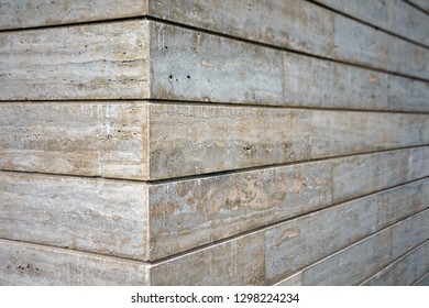 Travertine Wall Cladding Stock Photo 1298224234 | Shutterstock