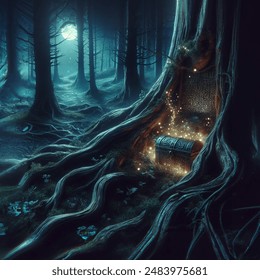 Treasure Chest Code Forest Magic AI-generated image 2483975619 ...