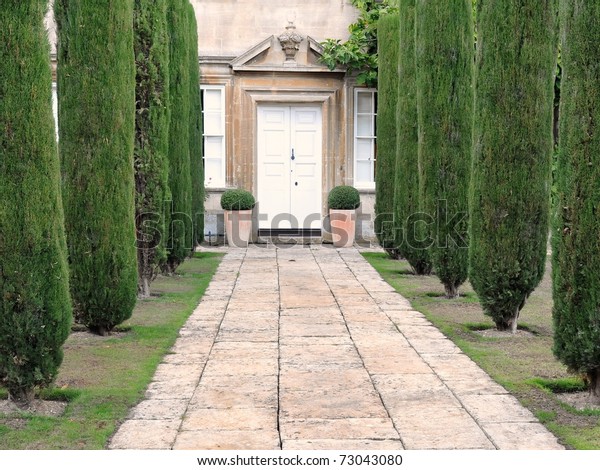 Tree Lined Mansion Path Stock Photo 73043080 | Shutterstock