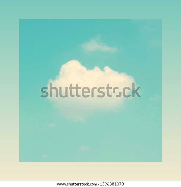 Trendy Art Frame Gradient Cloud Clear Stock Photo 1396381070 | Shutterstock