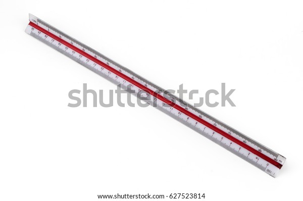Triangle 3 Sided Engineer Ruler Isoalted Stock Photo (Edit Now) 627523814