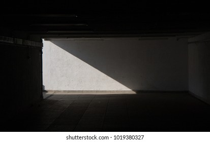 Triangle Shaped Shadow Subway Geometry Style Stock Photo 1019380327 ...