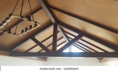 Building Architecture Designed Modern White Ceiling Stock Photo ...