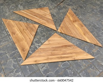 Triangular Wood Use Interior Stock Photo 660047542 | Shutterstock