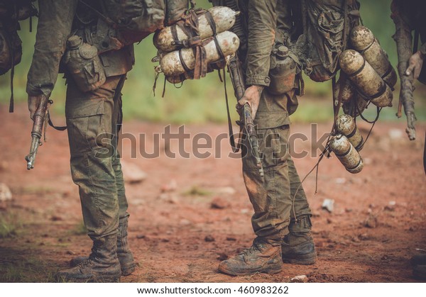 Troops Special Preparation Combat Commando Unit Stock Photo 460983262 ...