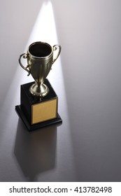 Trophy On Gray Background Stock Photo 413782498 | Shutterstock