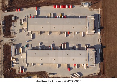 104 Top View Of The Large Logistics Park With Warehouse Images, Stock ...