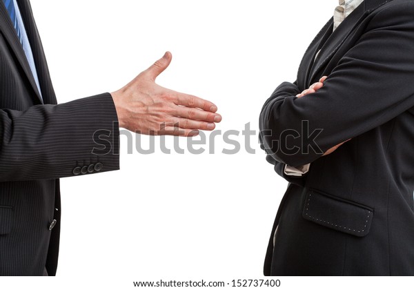 Try Handshaking Between Two Work Partners Stock Photo (Edit Now) 152737400