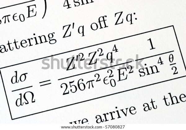 Try Solve Complicated Mathematics Question Stock Photo 57080827 ...