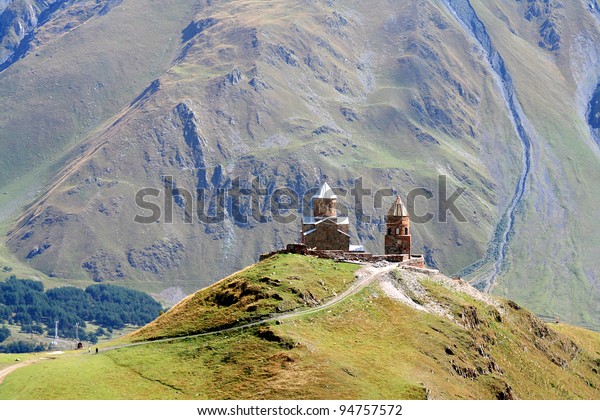 Tsminda Sameba Holy Trinity Church Near Stock Photo (Edit Now) 94757572