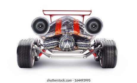Turtle Jet Engine Isolated On White Stock Photo (Edit Now) 164493995