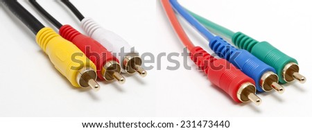 TV Cable Collection Different Types TV Stock Photo (Edit Now) 231473440 ...